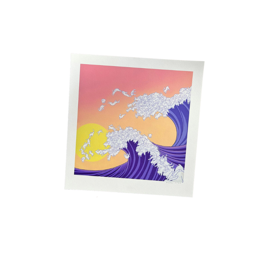 Kozyndan California Bunnywave Print – Baltic Shop
