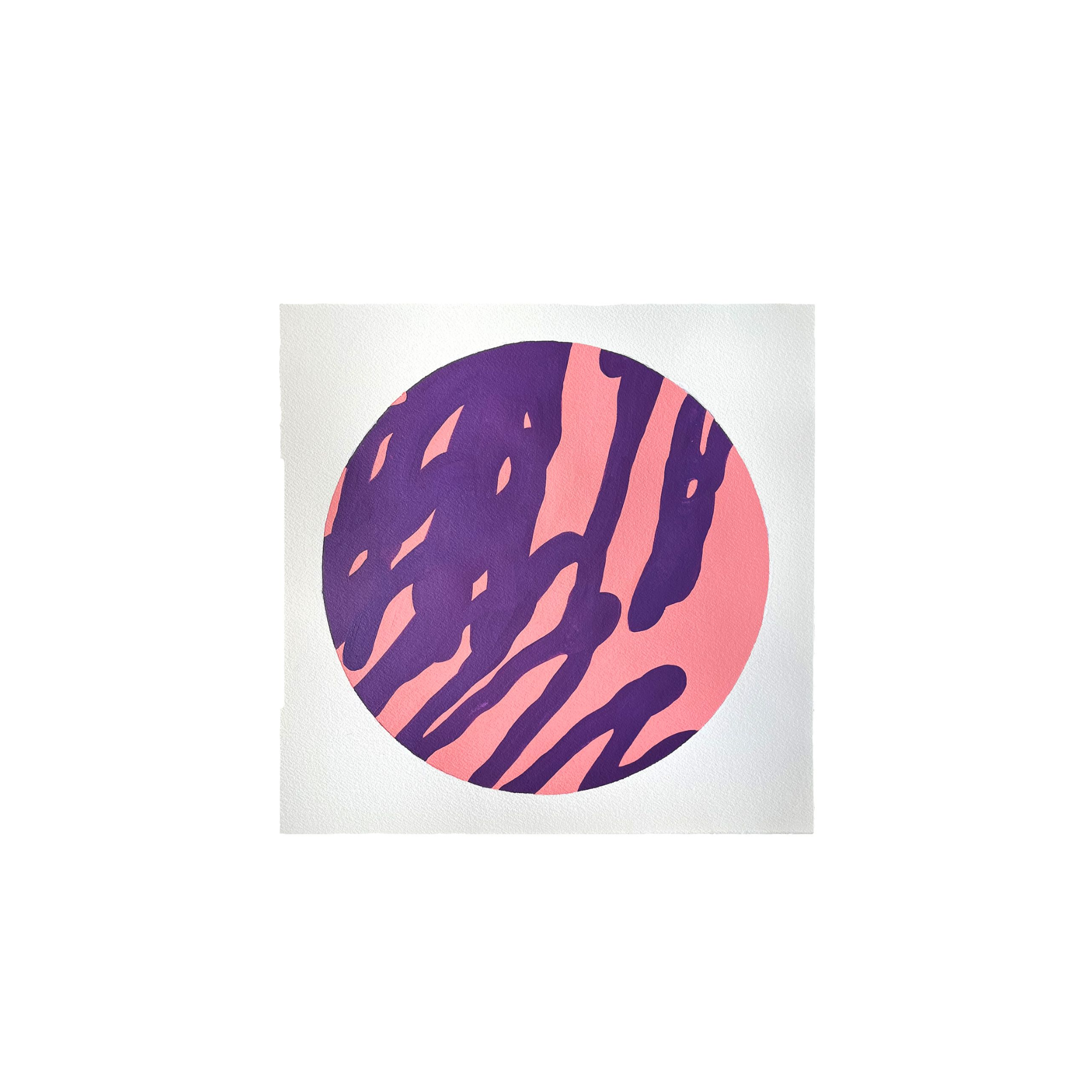 Andy Welland Loose Ends Collage Painting 317 (Circular) – Baltic Shop