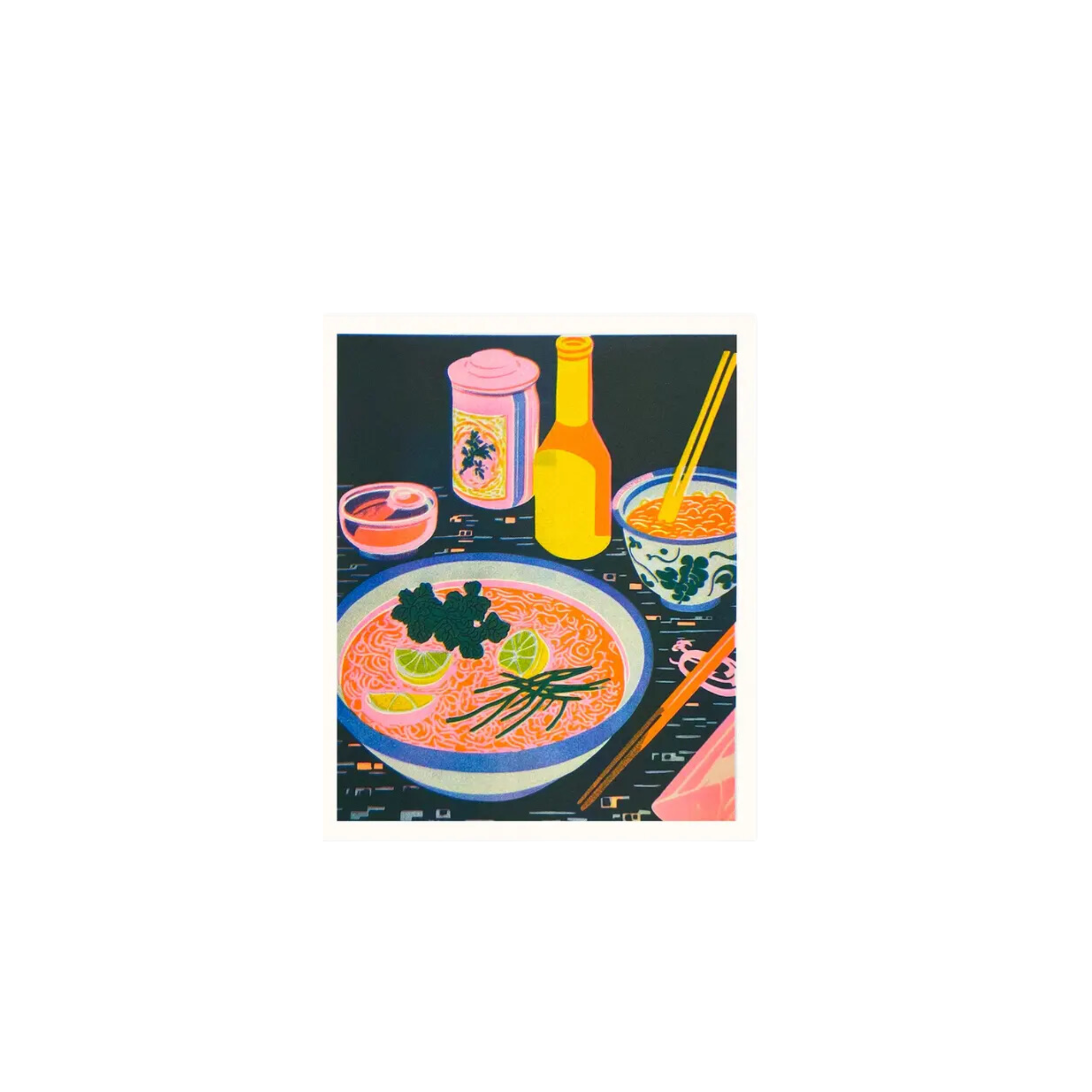 Black Ramen Riso Print – Baltic Shop