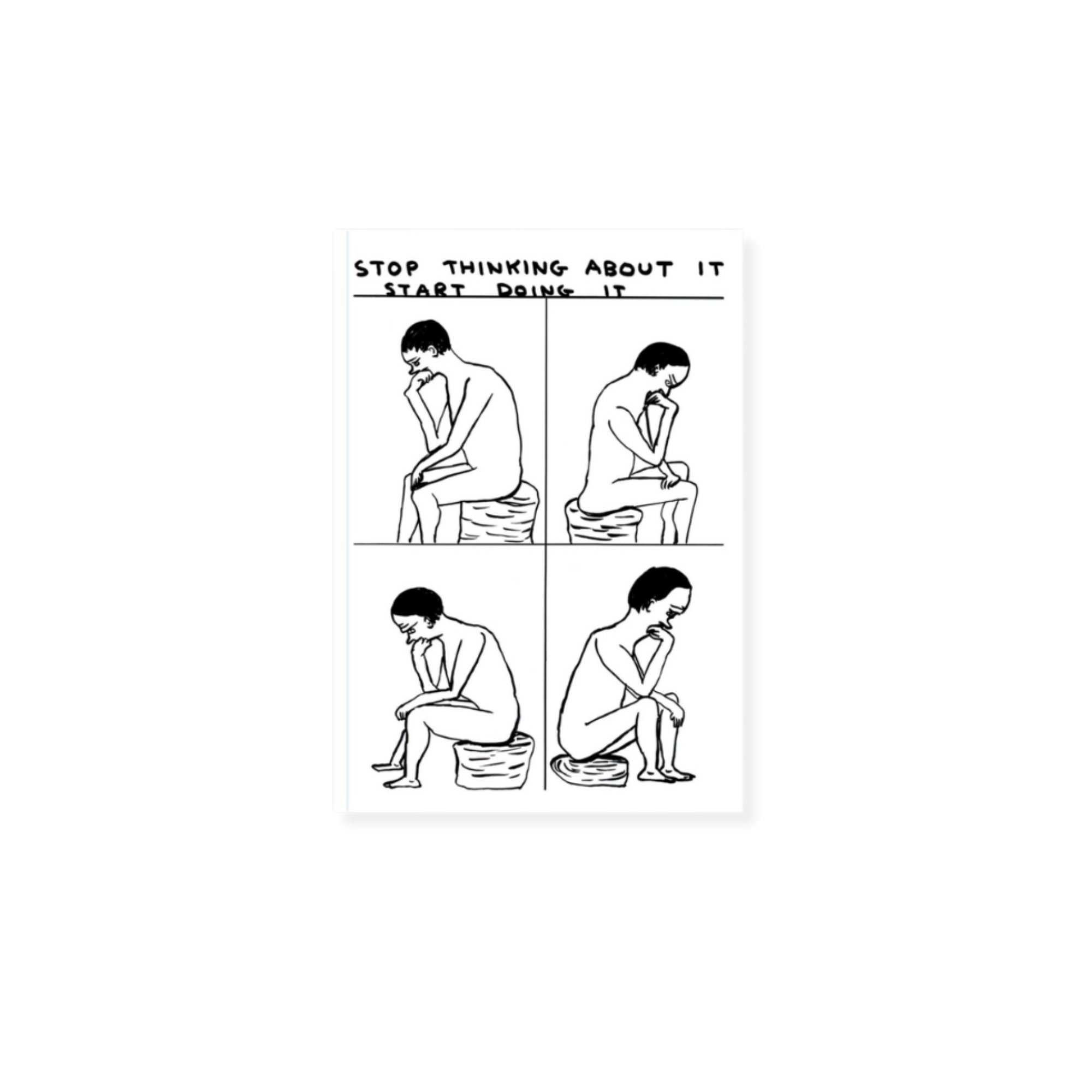 David Shrigley Start Doing A6 Notebook – Baltic Shop