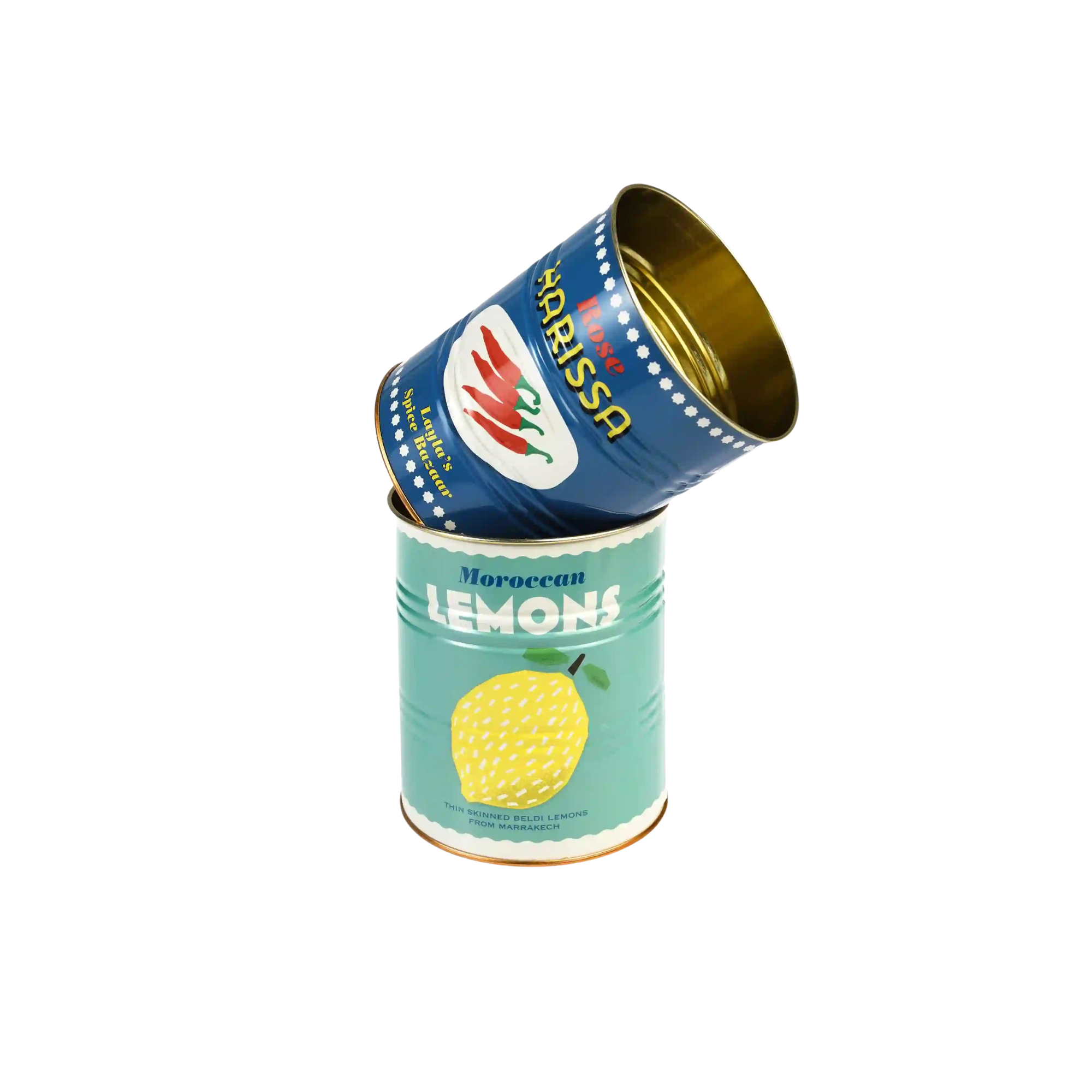 Lemons & Harissa Storage Tins Set of 2 – Baltic Shop