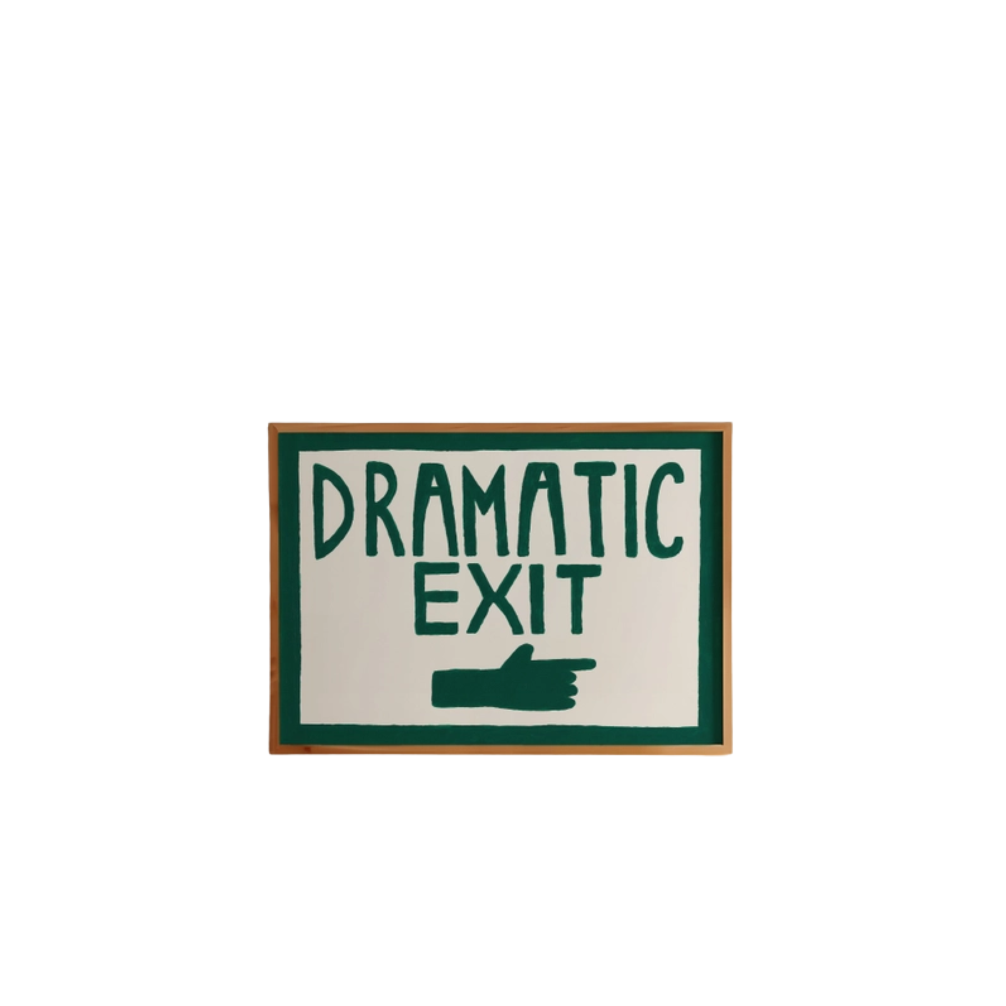 Dramatic Exit Hand Painted A4 Print – Baltic Shop