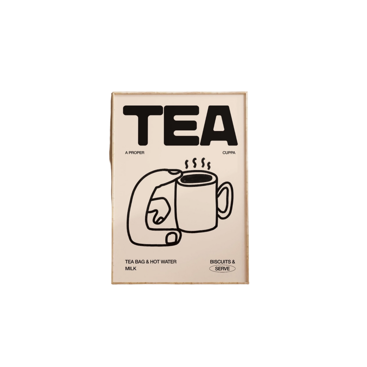Tea Hand Drawn A3 Print – Baltic Shop