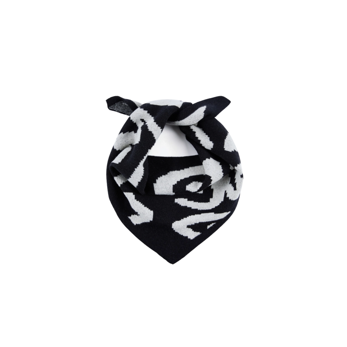 Doodle Black Wool Triangle Scarf – Baltic Shop