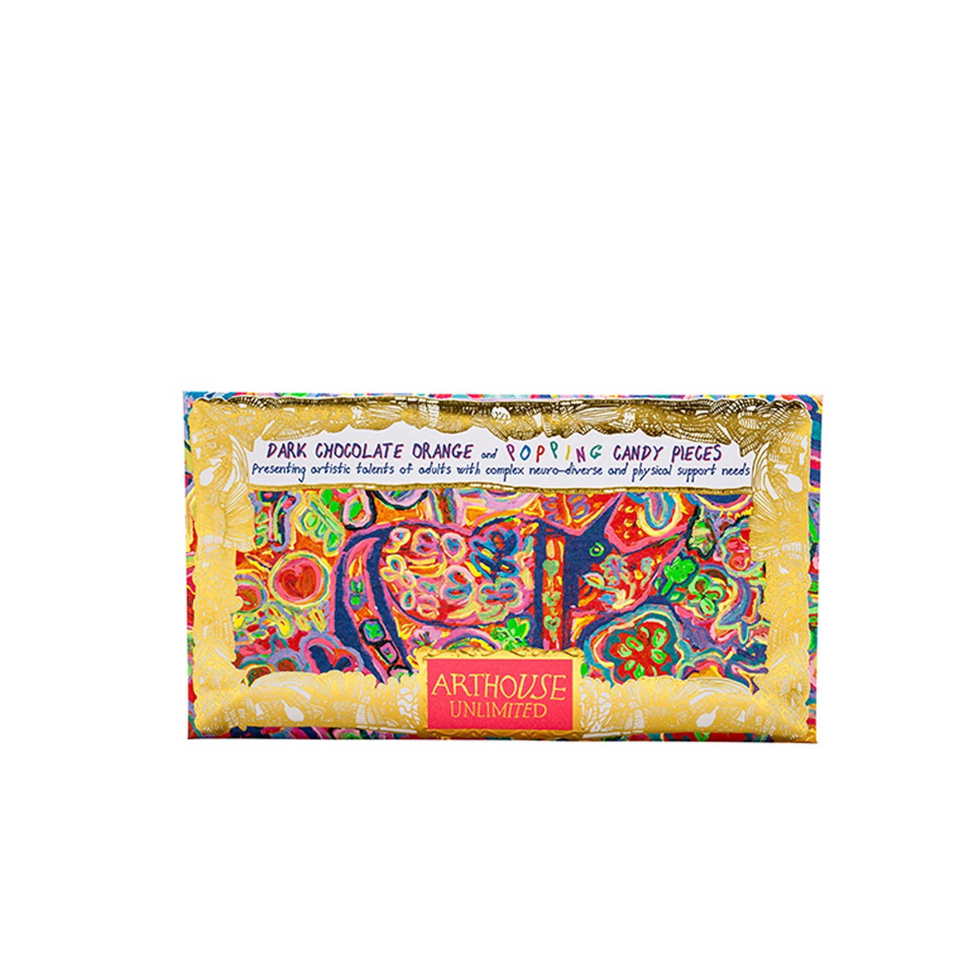 Rhino in Bloom - Dark Chocolate Orange with Popping Candy Pieces ...