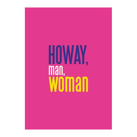 Howay Man, Woman Greeting Card - BALTIC Shop